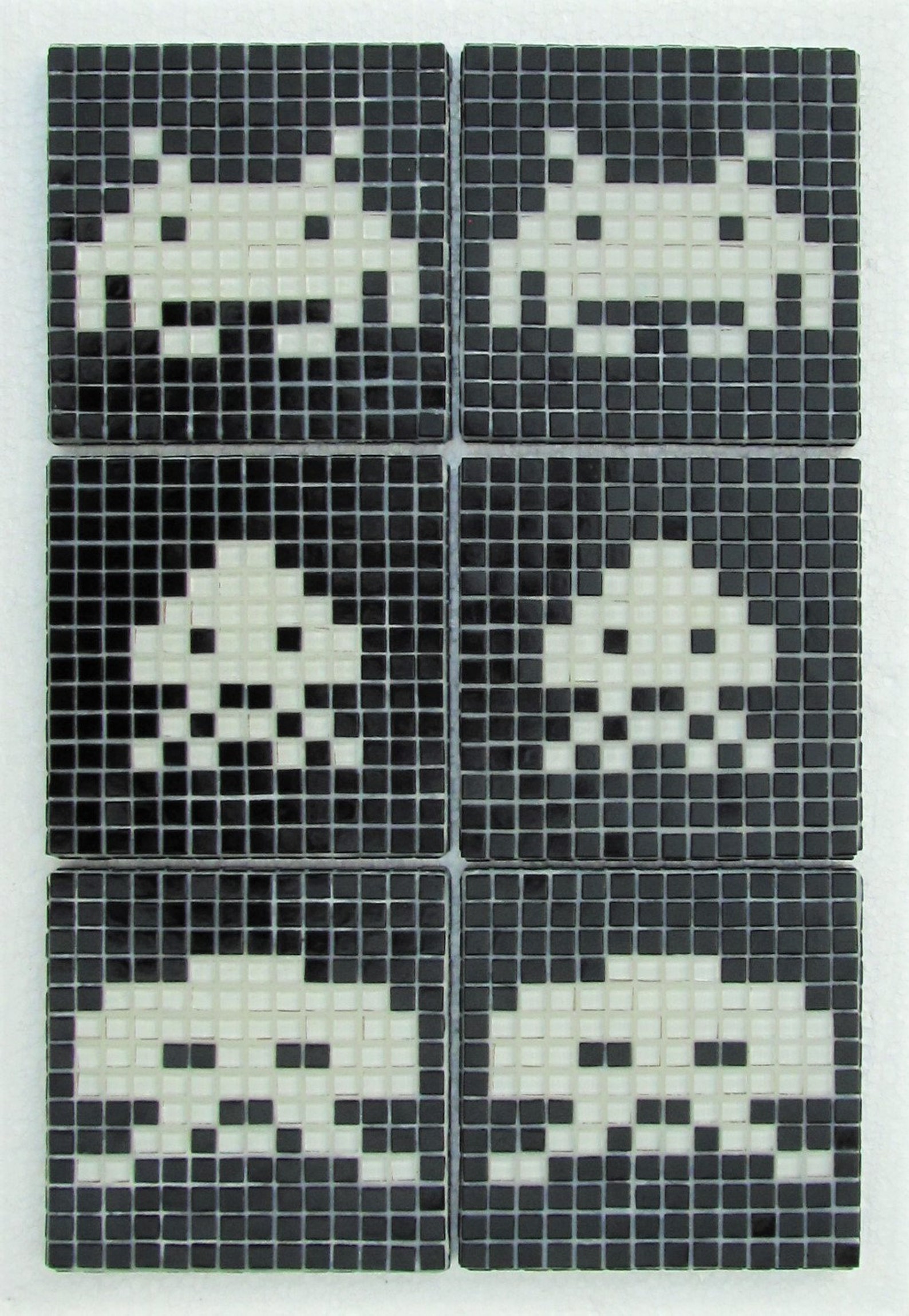 Original Space Invaders Mosaic Wall Art Set of Six Vintage Arcade Game ...