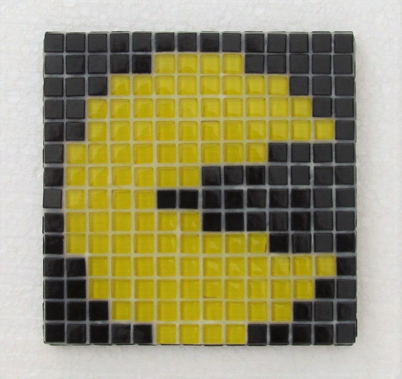 Original Pacman Mosaic Wall Art; Pacman Ghost; Shadow; Blinky; Vintage ...