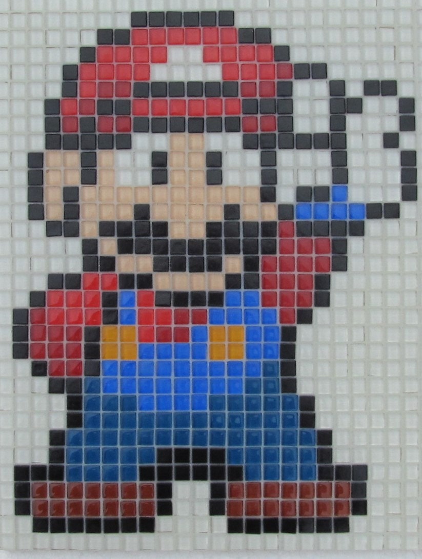 Mario Graph Paper Drawings