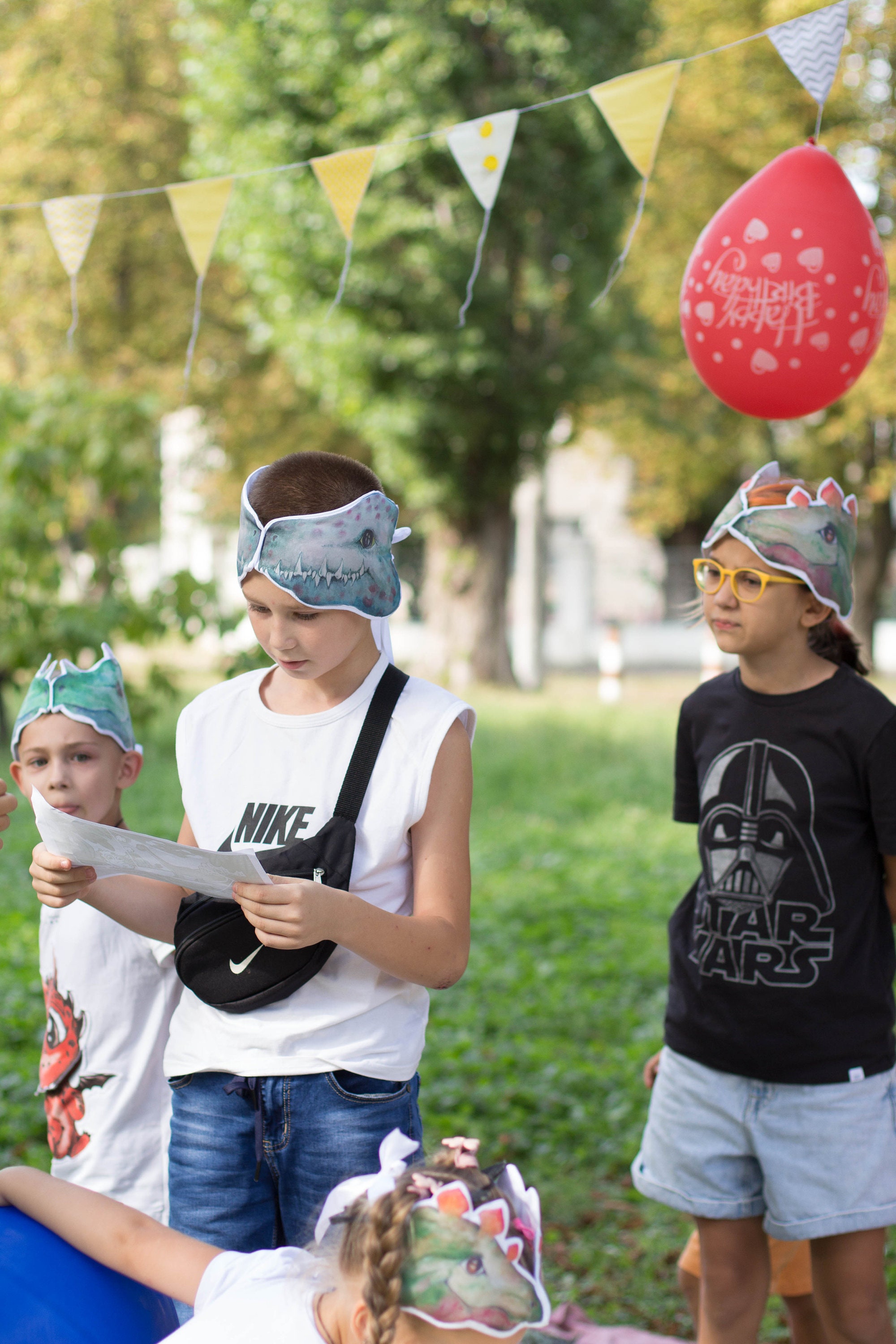 Stegosaurus Kids Mask, Dinosaur Party Masks Birthday, Christmas Mask ...