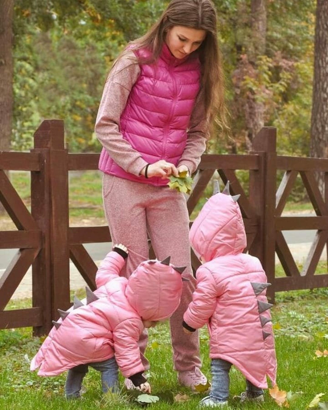 Baby Pink Jacket Twins Girl, Dinosaur Costume, Twins Outfits Girl, Kids ...