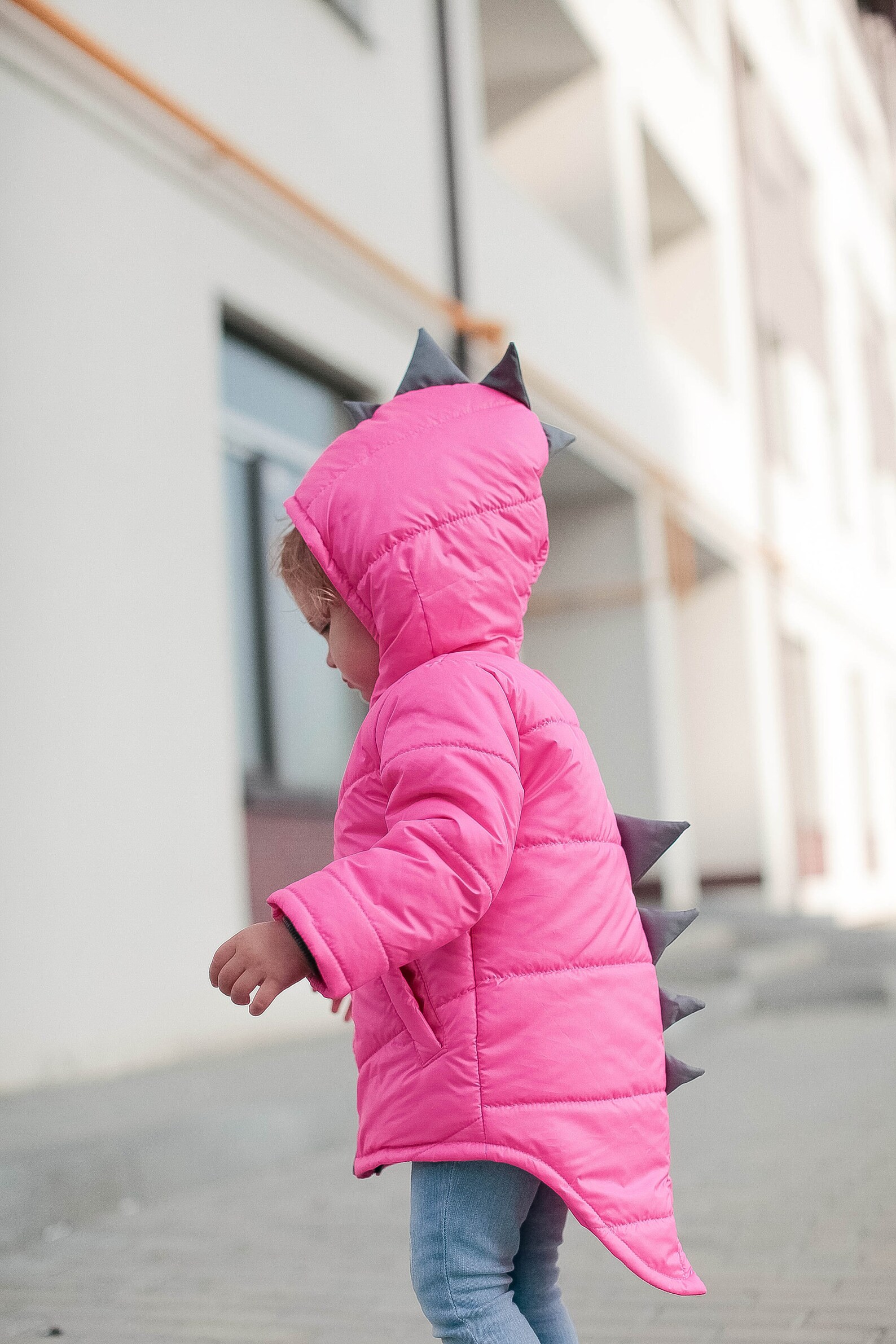 Pink Jacket Outerwear Dinosaur Kids, Dinosaur Clothes, Winter Coat ...