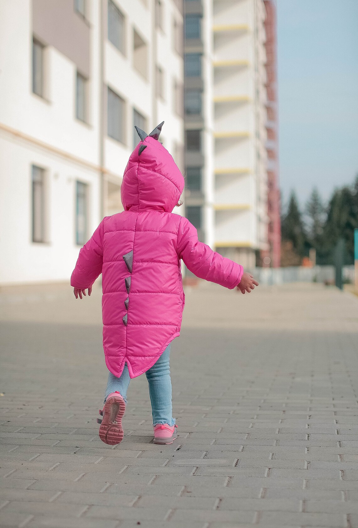 Pink Jacket Outerwear Dinosaur Kids, Dinosaur Clothes, Winter Coat ...