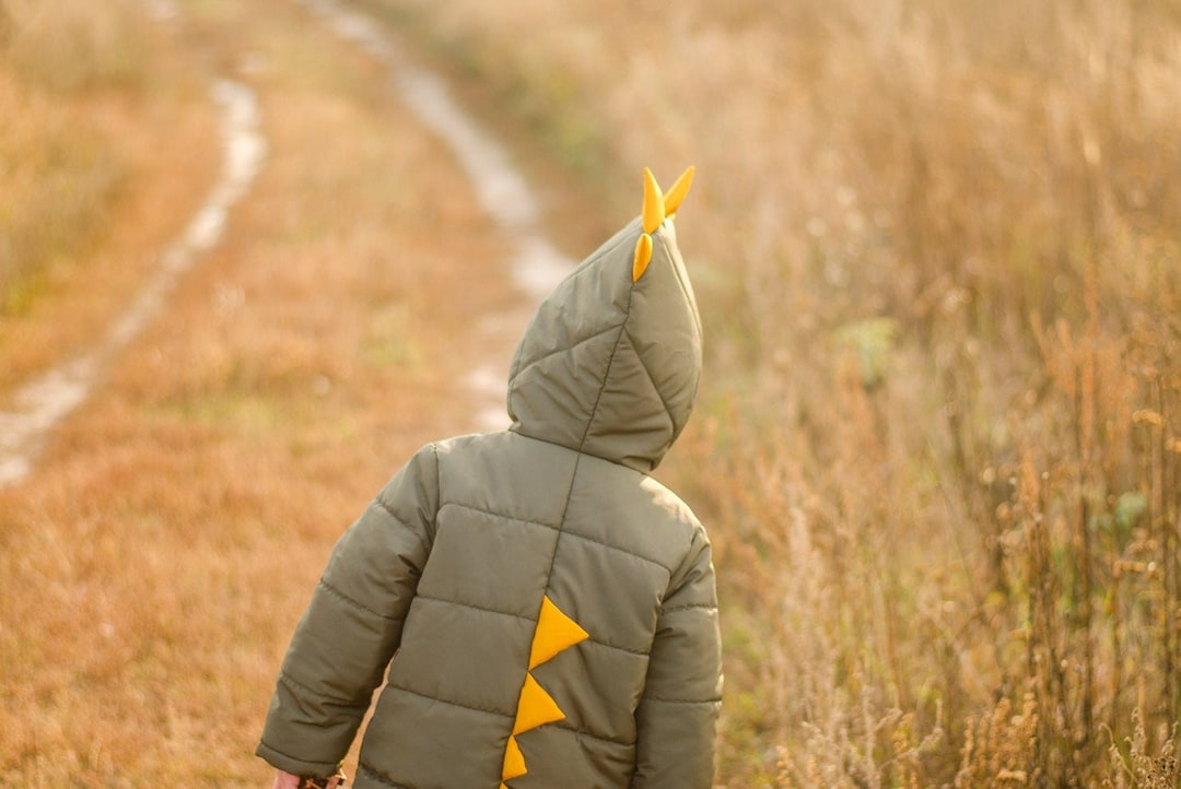 Khaki Dino Jacket, Dinosaur Clothes, Jacket Outwear for Boy Girl ...