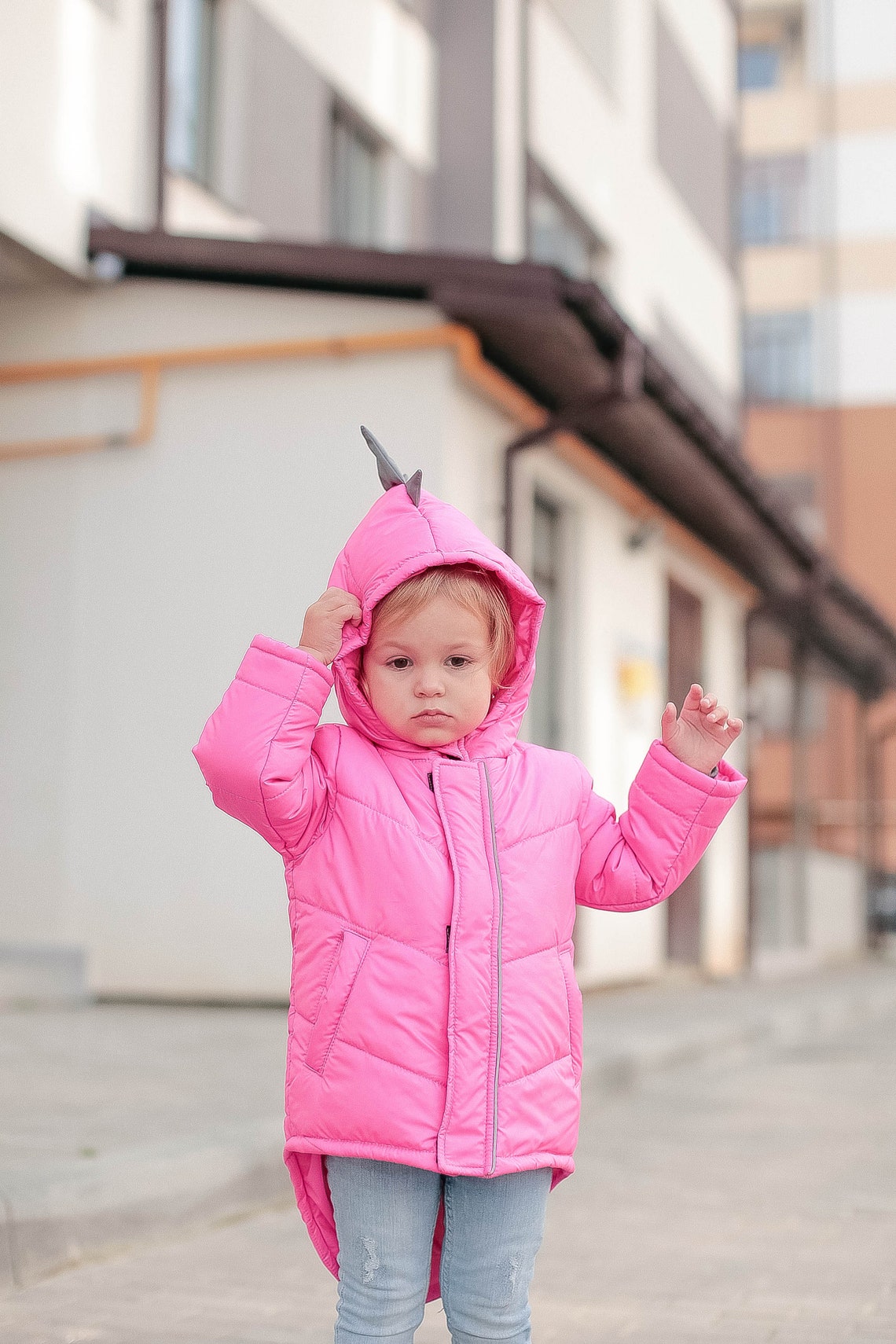 Pink Jacket Outerwear Dinosaur Kids, Dinosaur Clothes, Winter Coat ...