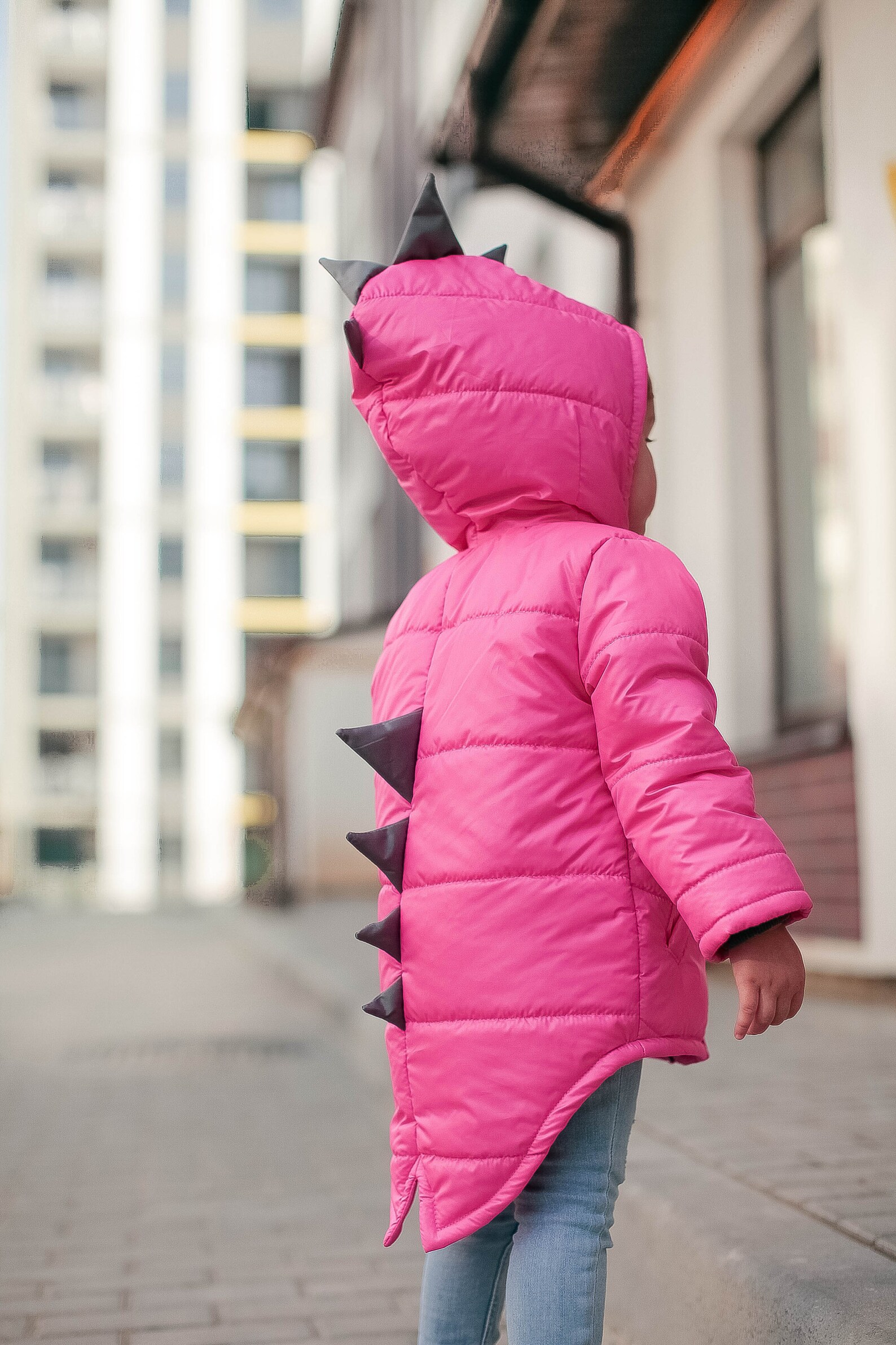 Pink Jacket Outerwear Dinosaur Kids, Dinosaur Clothes, Winter Coat ...