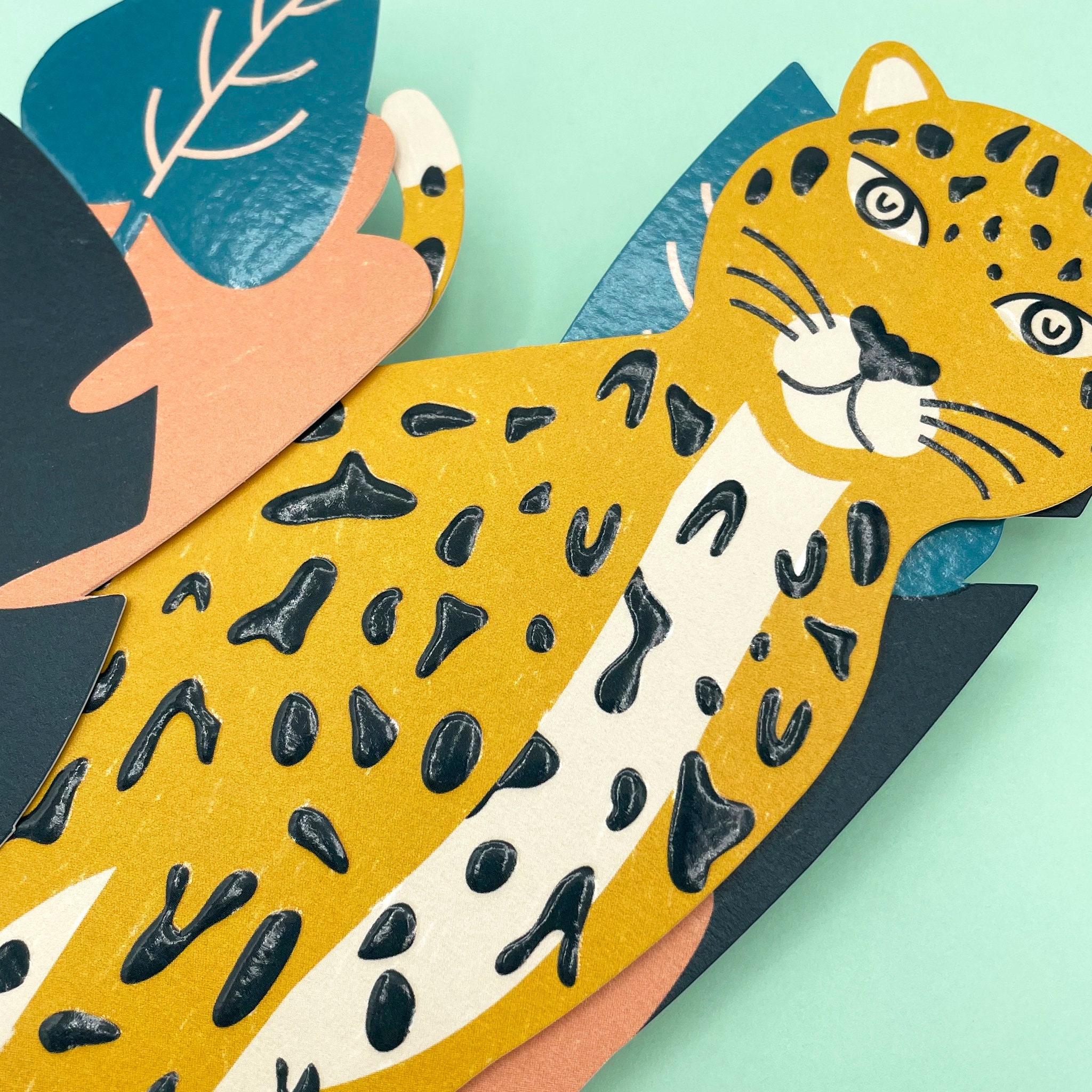 Happy Birthday Card - Leopard - Etsy