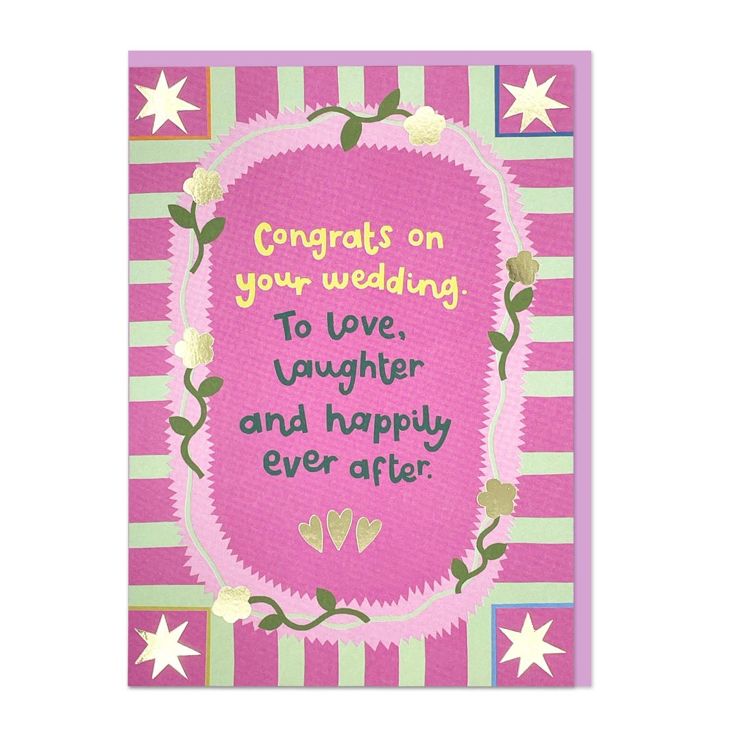 Congrats on Your Wedding : to Love Laughter and Happily Ever After ...