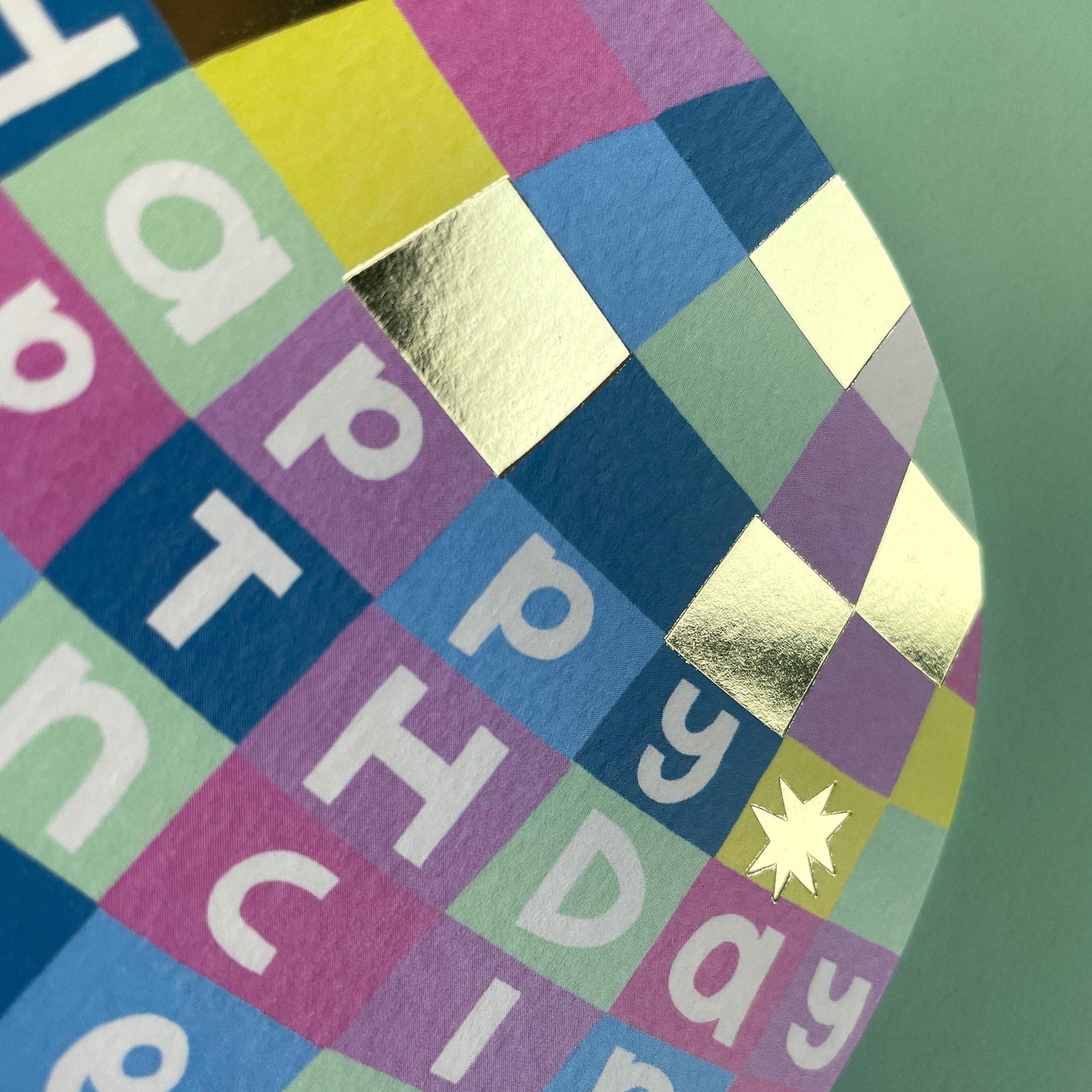 Happy Birthday Dancing Queen | Greeting Card | Die Cut Disco Ball ...