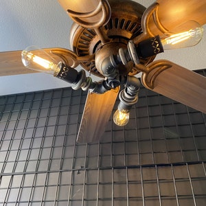 Vintage Old World Bronze Celling Fan - Etsy