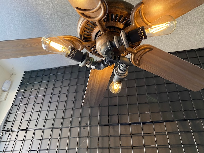 Vintage Old World Bronze Celling Fan - Etsy