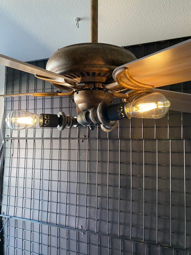 Vintage Old World Bronze Celling Fan - Etsy