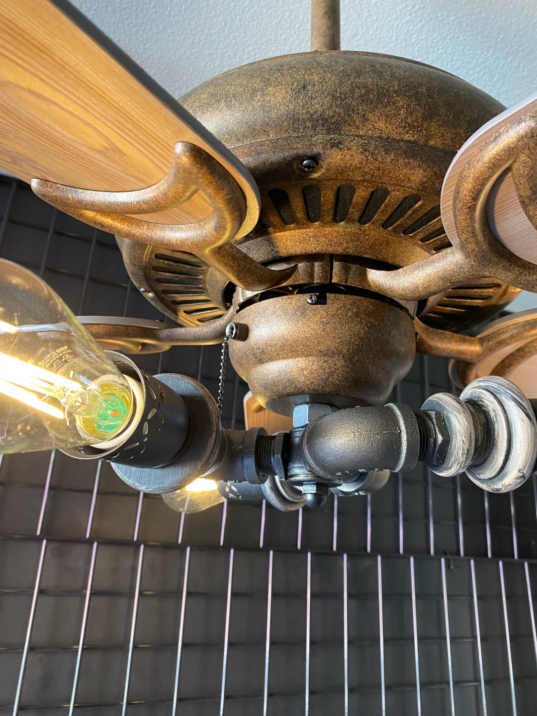 Vintage Old World Bronze Celling Fan - Etsy