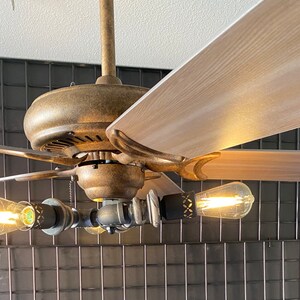 Vintage Old World Bronze Celling Fan - Etsy