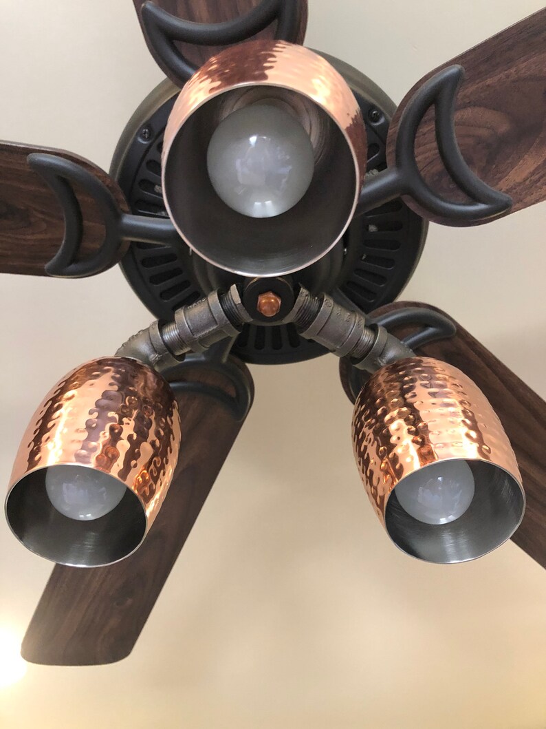 Copper Pounded Anchor Fan | Etsy