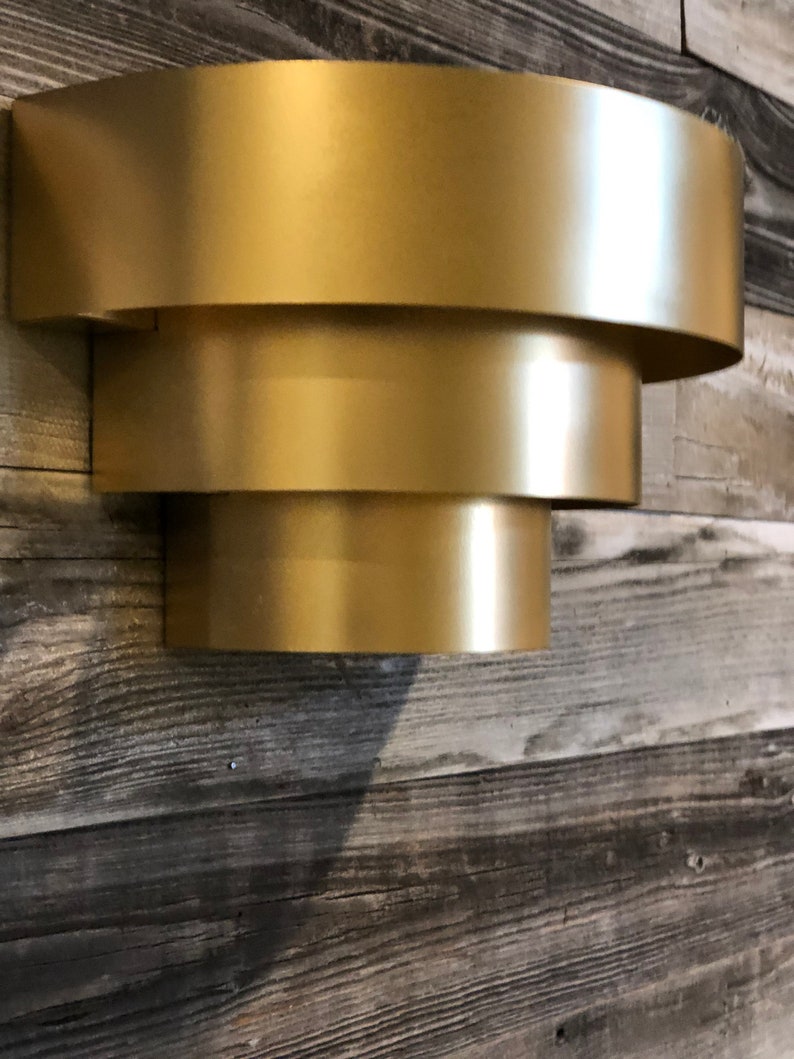Gold Art Deco / wall sconce | Etsy