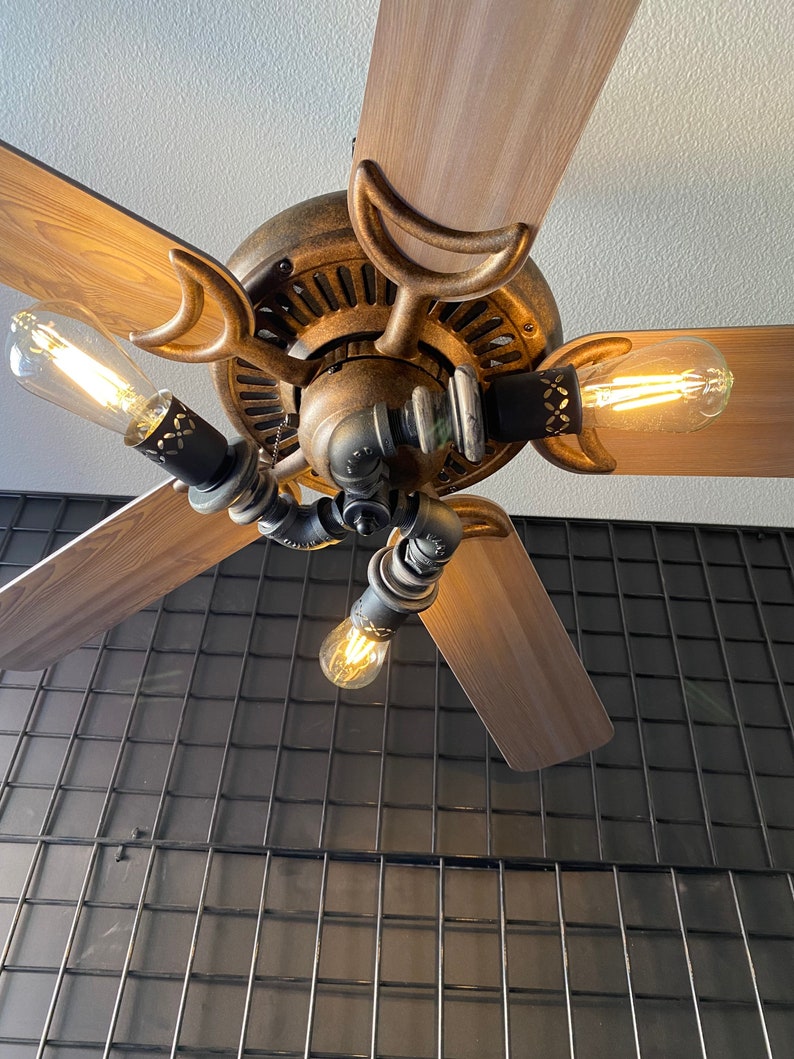 Vintage Old World Bronze Celling Fan - Etsy