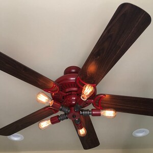 Industrial Vintage Red Fan - Etsy