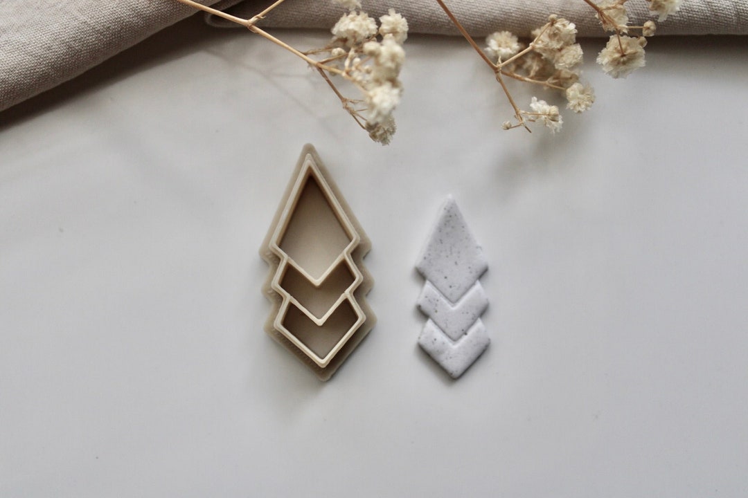 Triangle Drop Polymer Clay Cutter Custom Polymer Clay Cutters Polymer ...