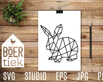 Geometric animal svg | Etsy