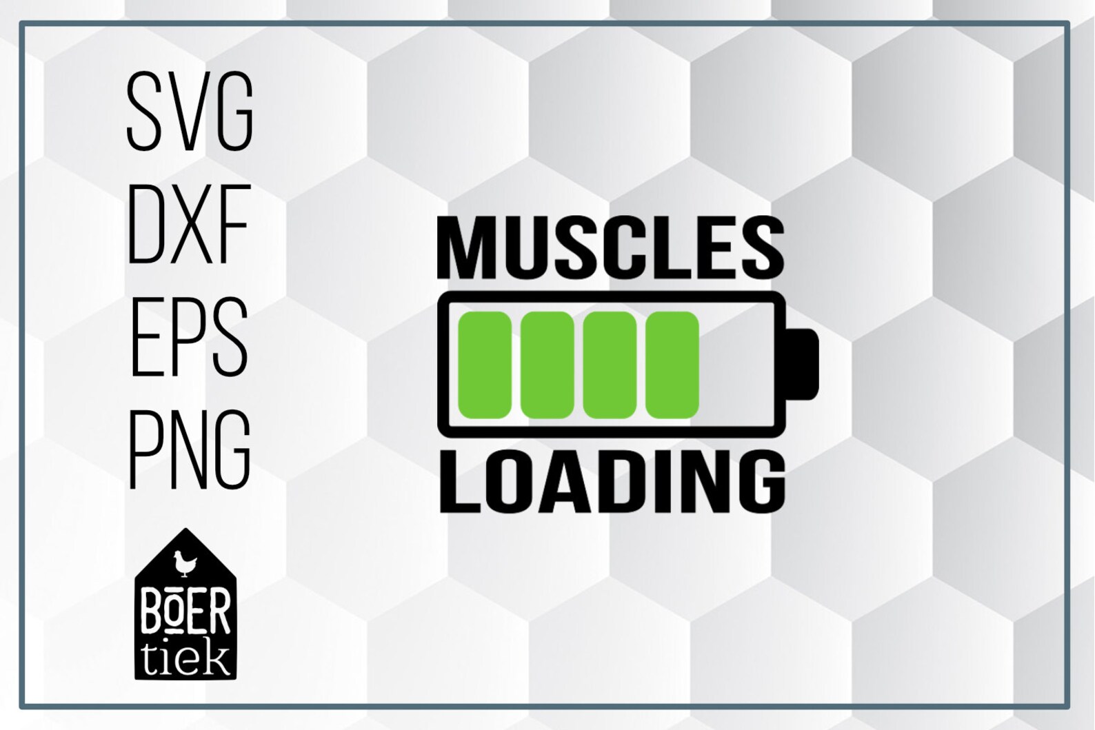Muscles Loading Cutting File Sport Gym - Etsy