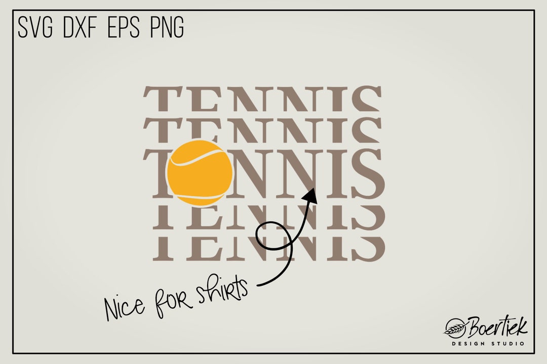 Tennis SVG Cut File - Etsy