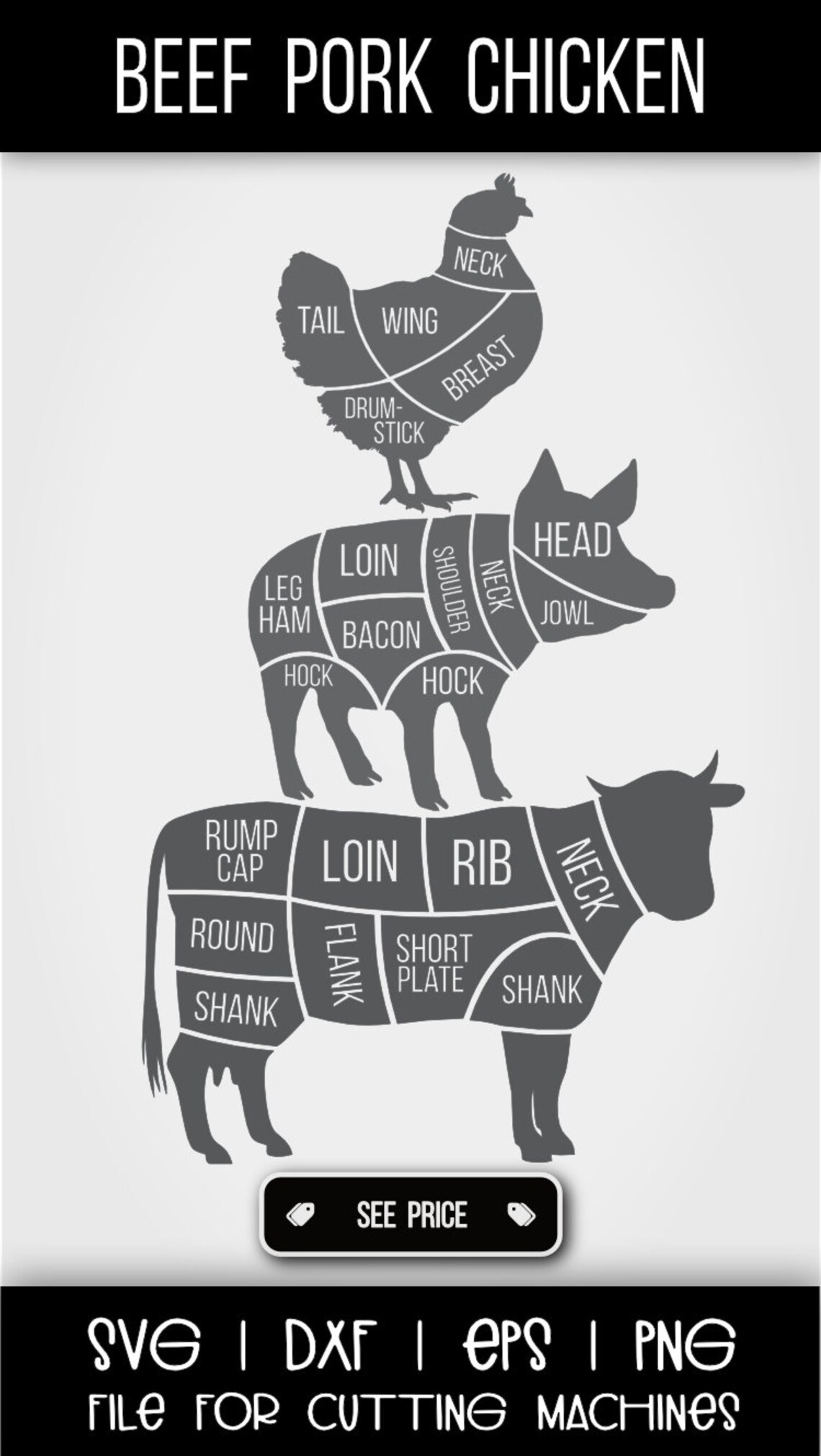 Beef, SVG Cut File - Etsy