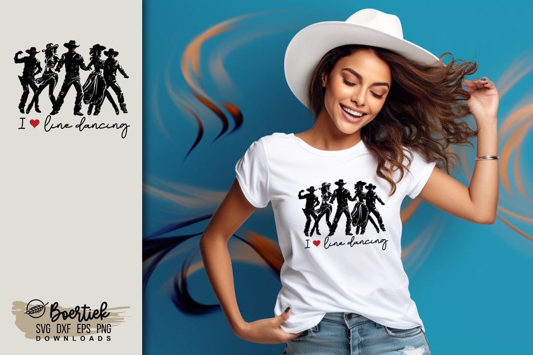 I Love Line Dancing, File for Cutting Machines, Instant Download - Etsy