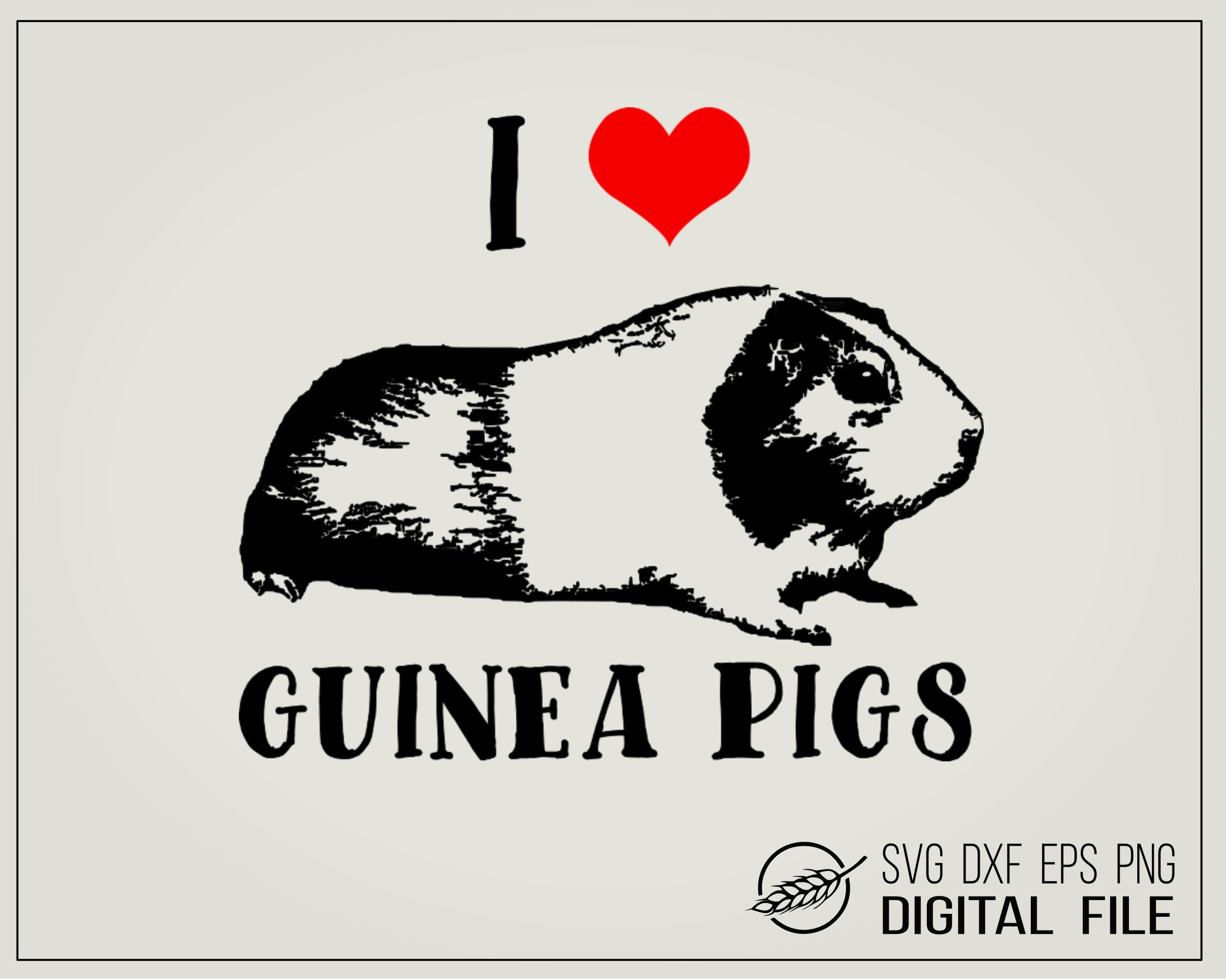 Guinea Pig 2 Digital Download Svg Dxf Eps Png Cut File for - Etsy