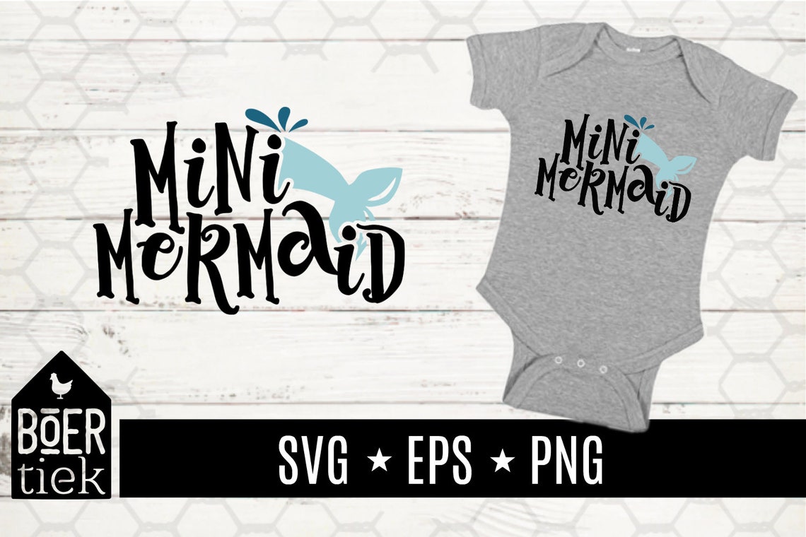 Mini Mermaid SVG/EPS/PNG File Cutting File - Etsy