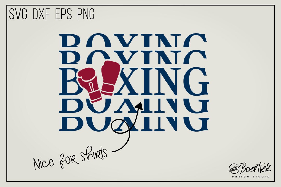 Boxing SVG Cut File - Etsy