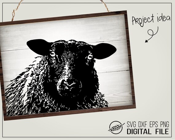 lamb clipart vector dxf files for laser CNC plasma cut file sheep svg ...