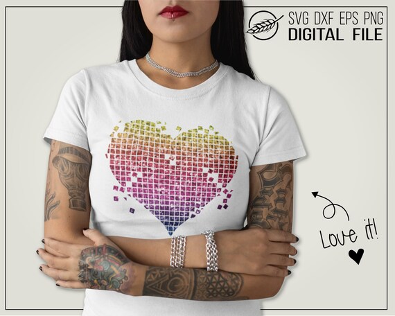 Heart Grid Multi Digital Svg Dxf Eps Png Cut File for | Etsy