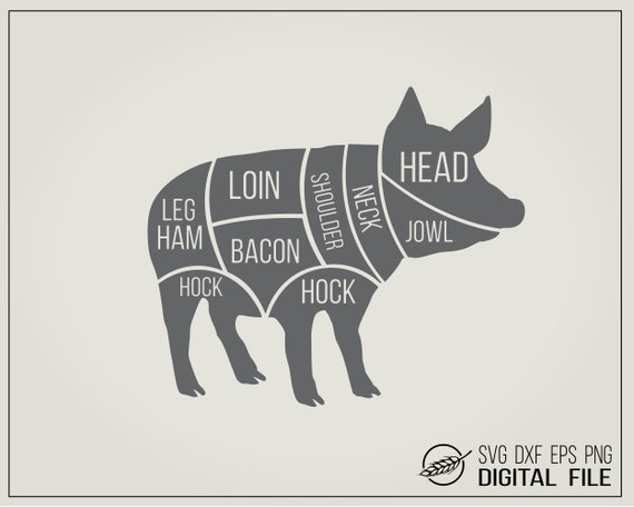 Pork SVG cut file | Etsy