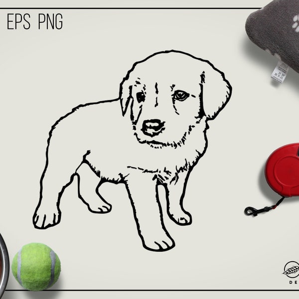 Labrador Puppy Svg - Etsy