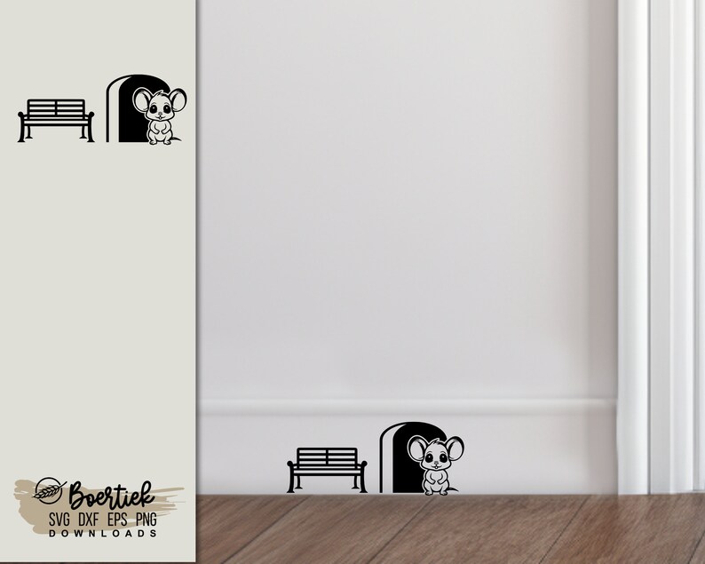 Mouse hole, SVG file for cutting machines, instant download - Etsy México