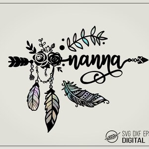 Nanna, SVG Cut File - Etsy