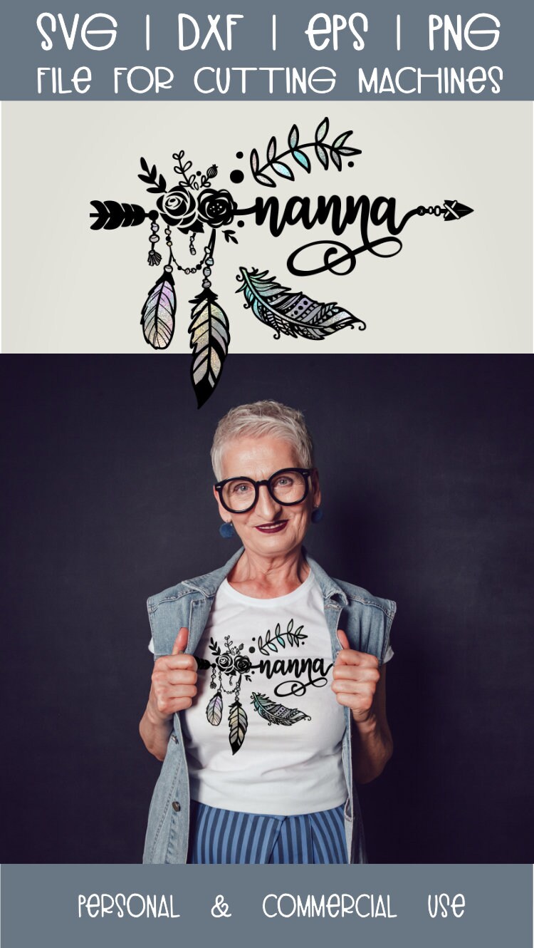 Nanna, SVG Cut File - Etsy