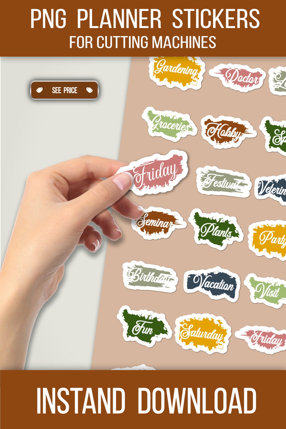 Cutting machines planner stickers Paper Paper & Party Supplies etna.com.pe