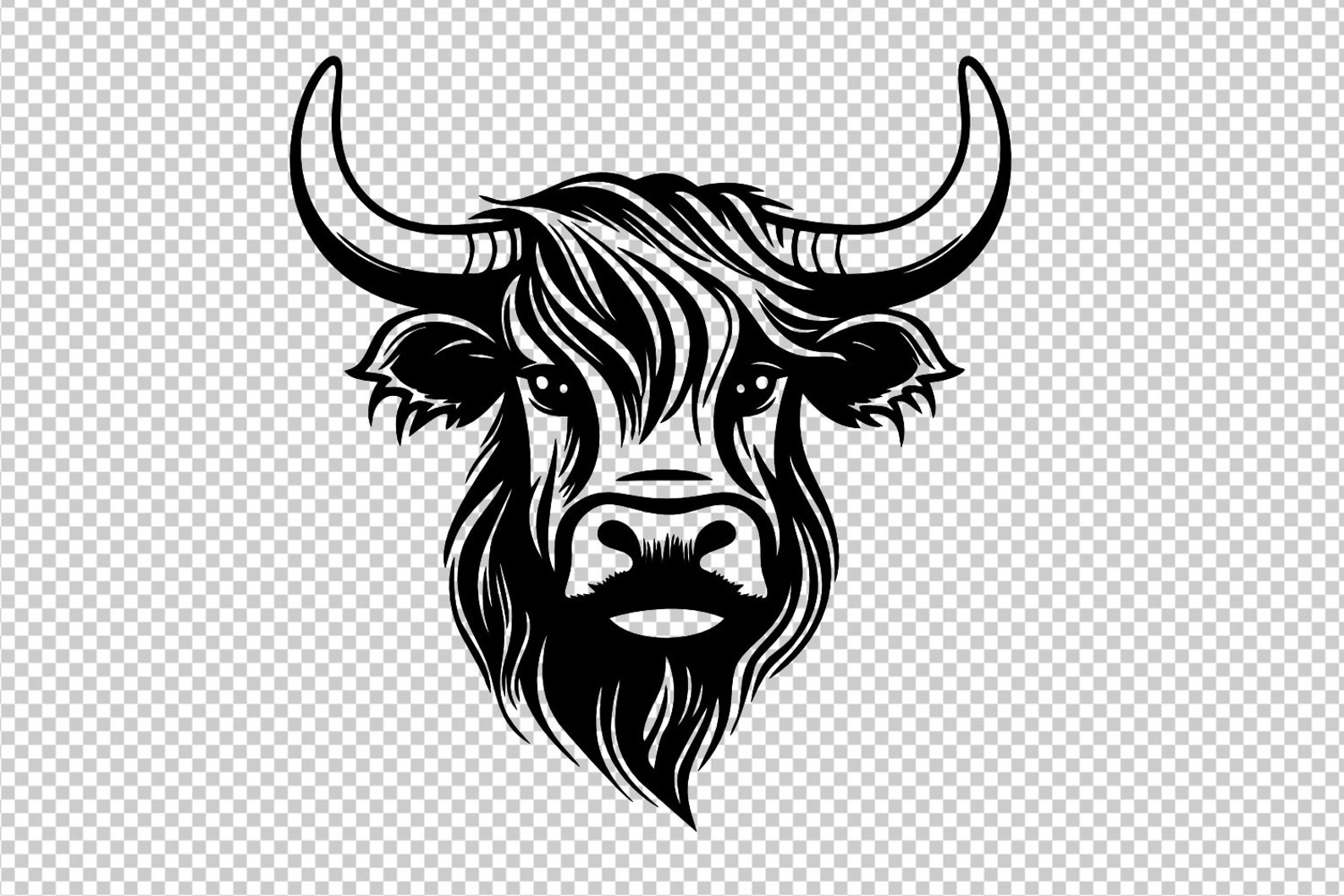 Scottish Highlander Cow SVG File, File for Cutting Machines, Instant ...