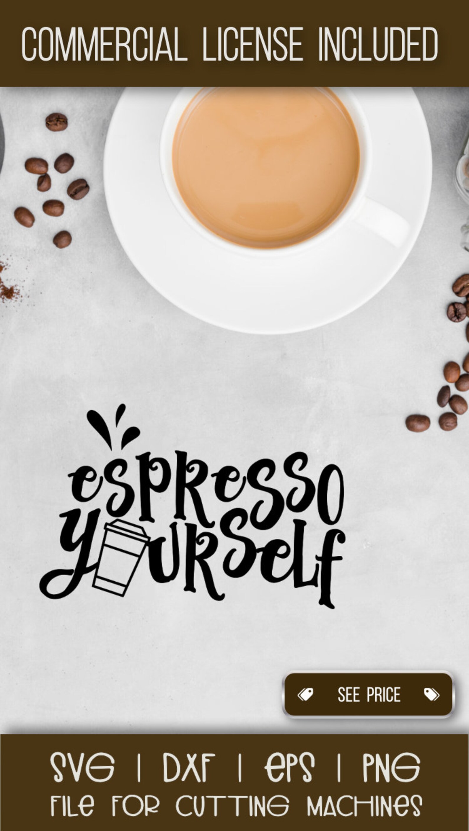Espresso Yourself SVG Cut File - Etsy