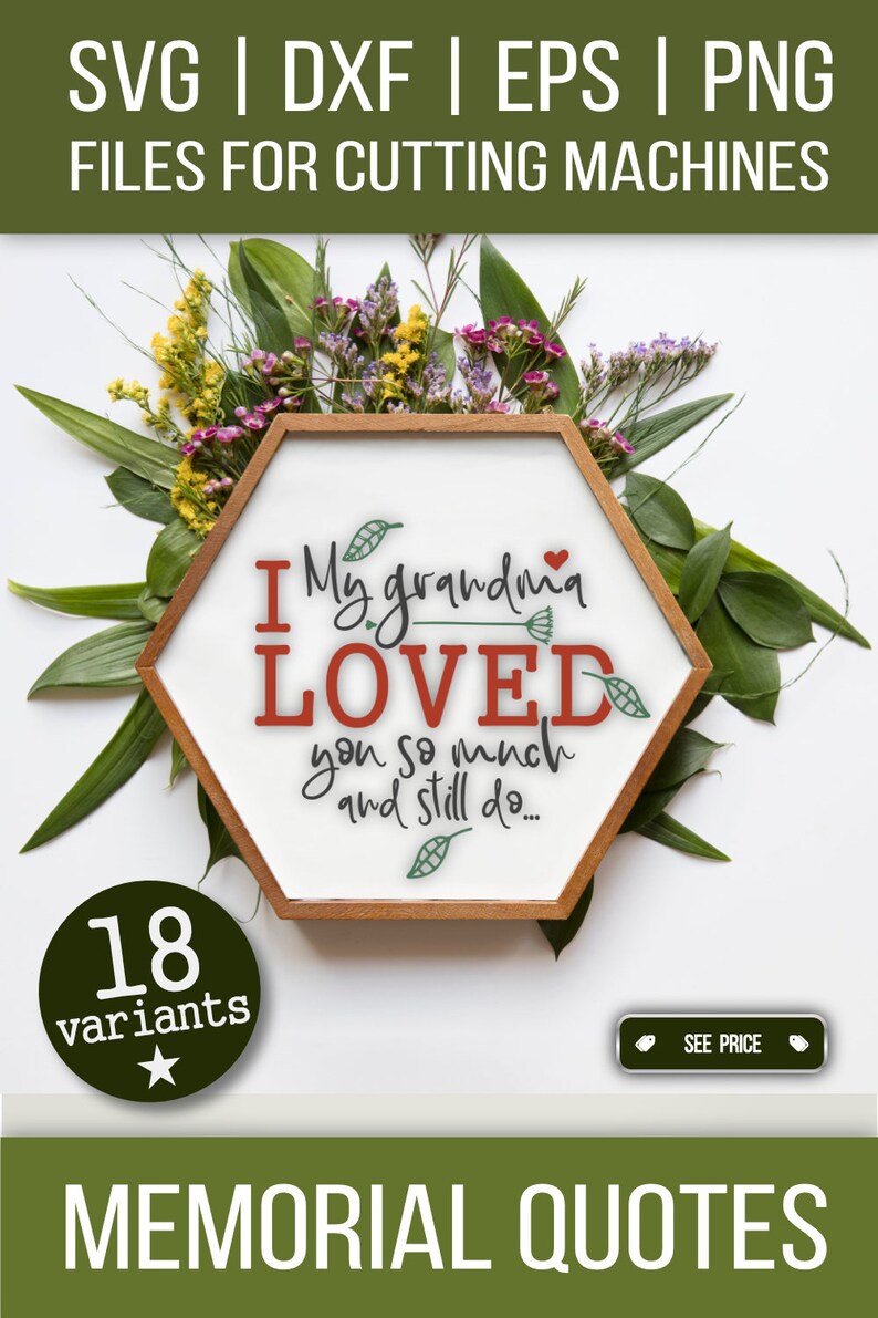 In Memoriam Bundle With 18 Variants Digital Cut File Svg/dxf/eps/png ...