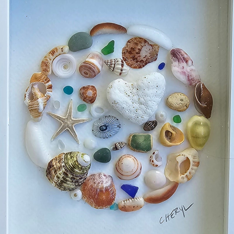 Sea Shell Art - Etsy