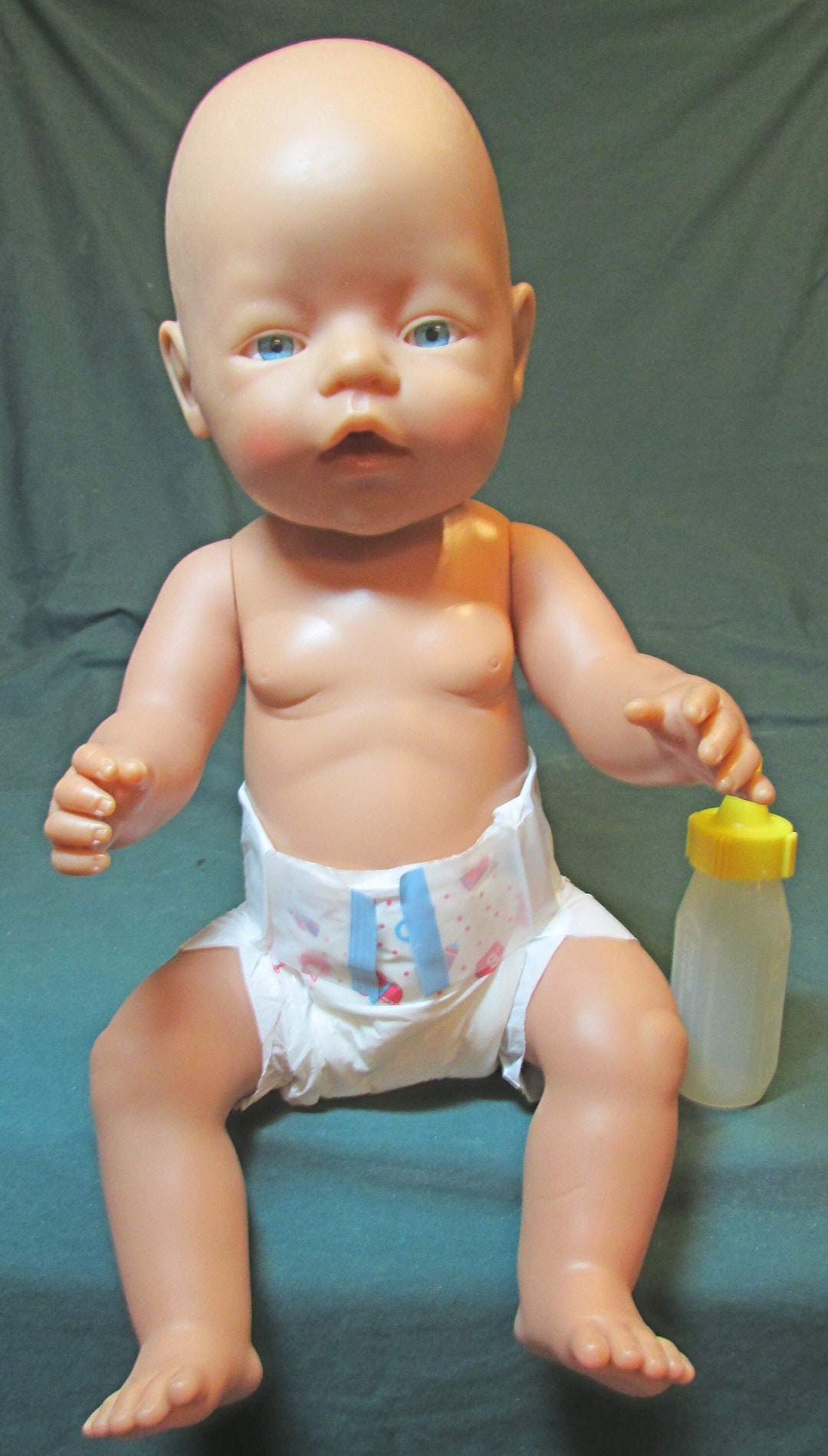 Max Zapf Vinyl Baby Doll 18 1985 96472 Has Bottle Very Good Condition ...