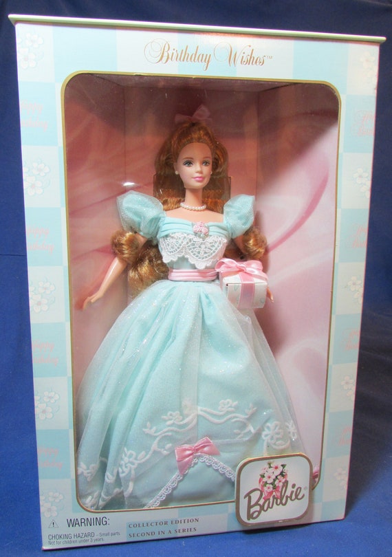 Aqua Gown NRFB Birthday Wishes Barbie 2000 Vintage Birthday Wishes ...