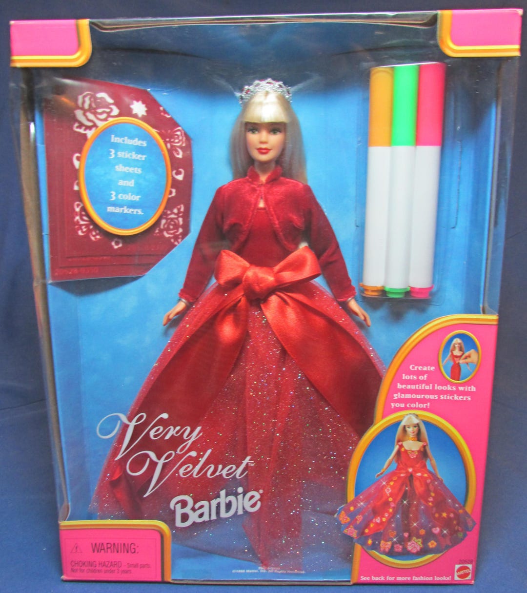 Very Velvet Barbie Doll - #20528 – NRFB – 1998 – Includes Stickers ...