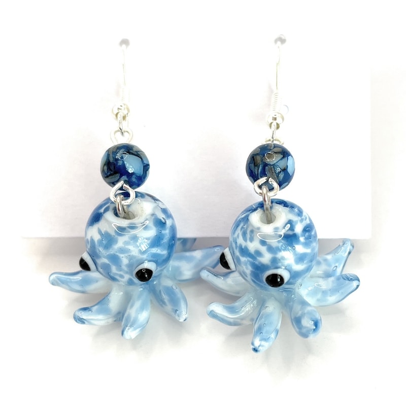 Octopus Earrings - Etsy
