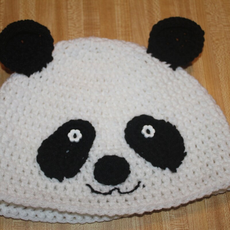 Panda Hat - Etsy