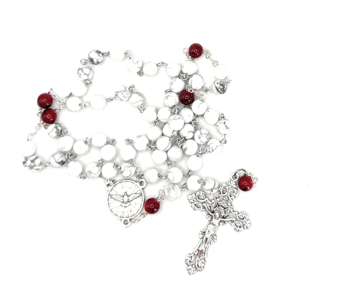 Holy Ghost Rosary Beads - Etsy