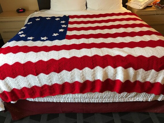 Colonial Flag Blanket | Etsy